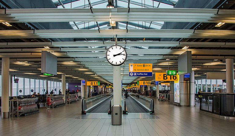 Flughafen Schiphol Abflug