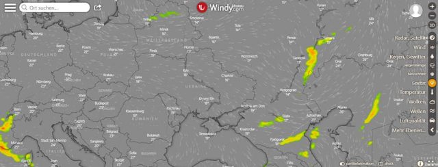Gewitterradar — eine komplette Übersicht über die Gewitterkarte