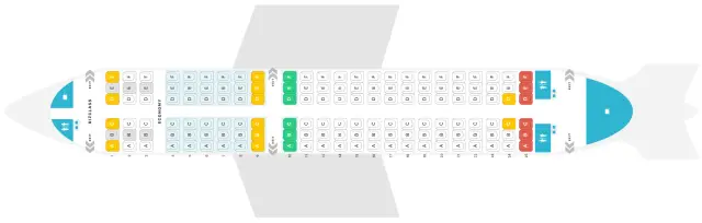 Eurowings A319 Sitzplan - Flightradars24.de