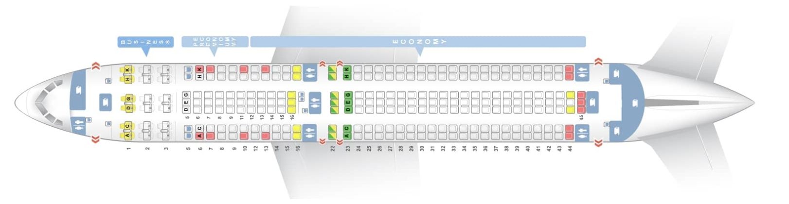 Condor Boeing 767 300 Sitzplan — Übersicht