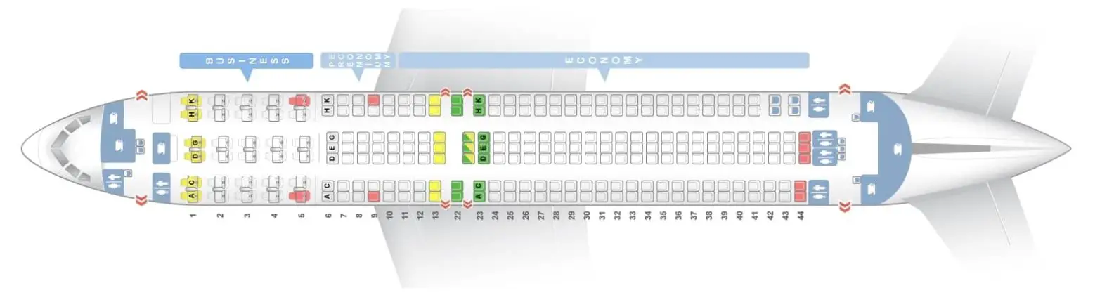 Condor Boeing 767 300 Sitzplan — Übersicht