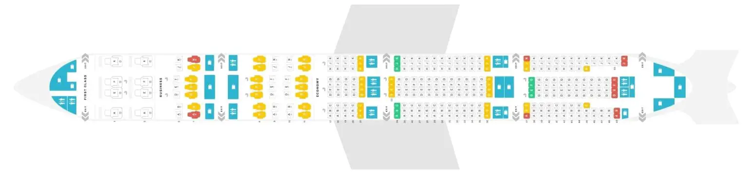 Boeing 777 300er Sitzplan Emirates — Übersicht