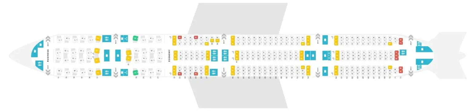Boeing 777-300er Thai Airways — Übersicht, Sitzplan