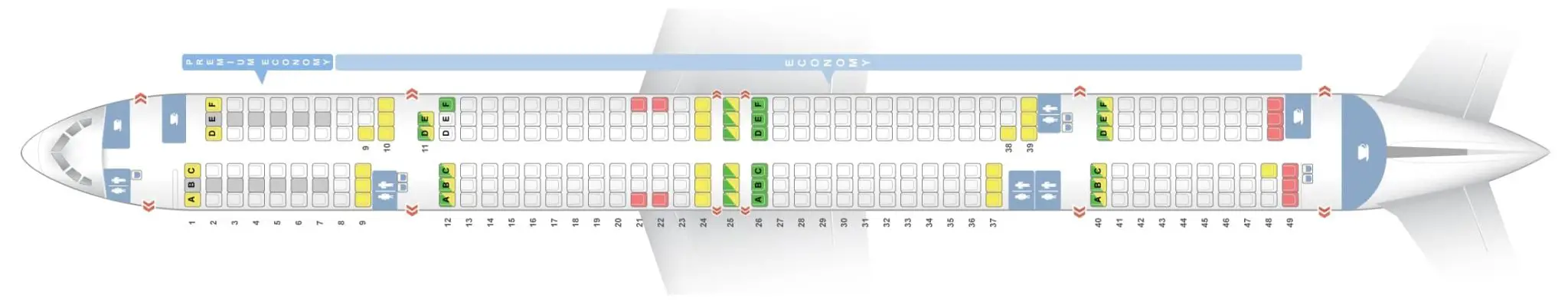 Condor Boeing 757-300 Innenansicht — Übersicht