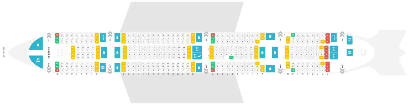 Etihad A380 Sitzplan (A380-800) - Flightradars24.de