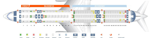 Boeing 777-300ER Singapore Airlines Sitzplan - Flightradars24.de