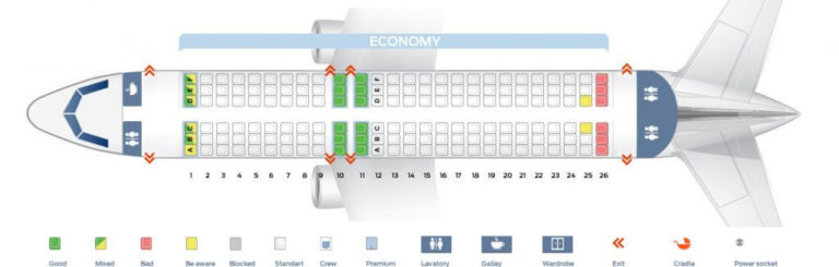 Easyjet A319 Sitzplan - Flightradars24.de