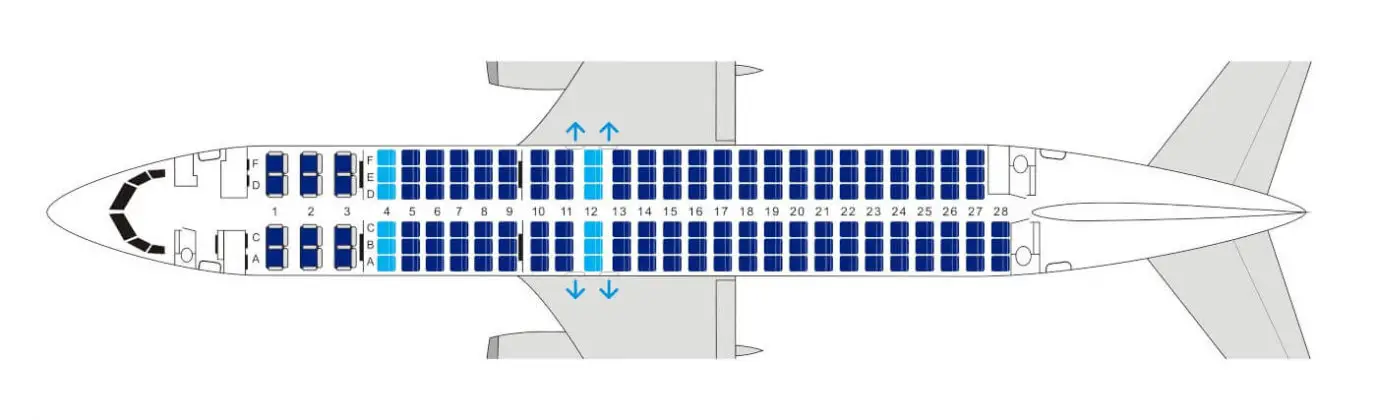 Boeing 737-800 Sitzplan und Spezifikationen - Flightradars24.de