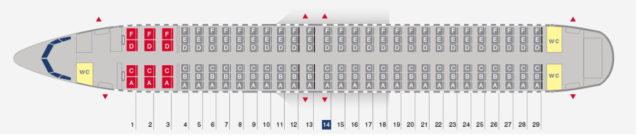 Boeing 737 Sitzplan und Gesamtübersicht - Flightradars24.de