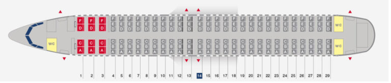 Boeing 737 Sitzplan und Gesamtübersicht - Flightradars24.de